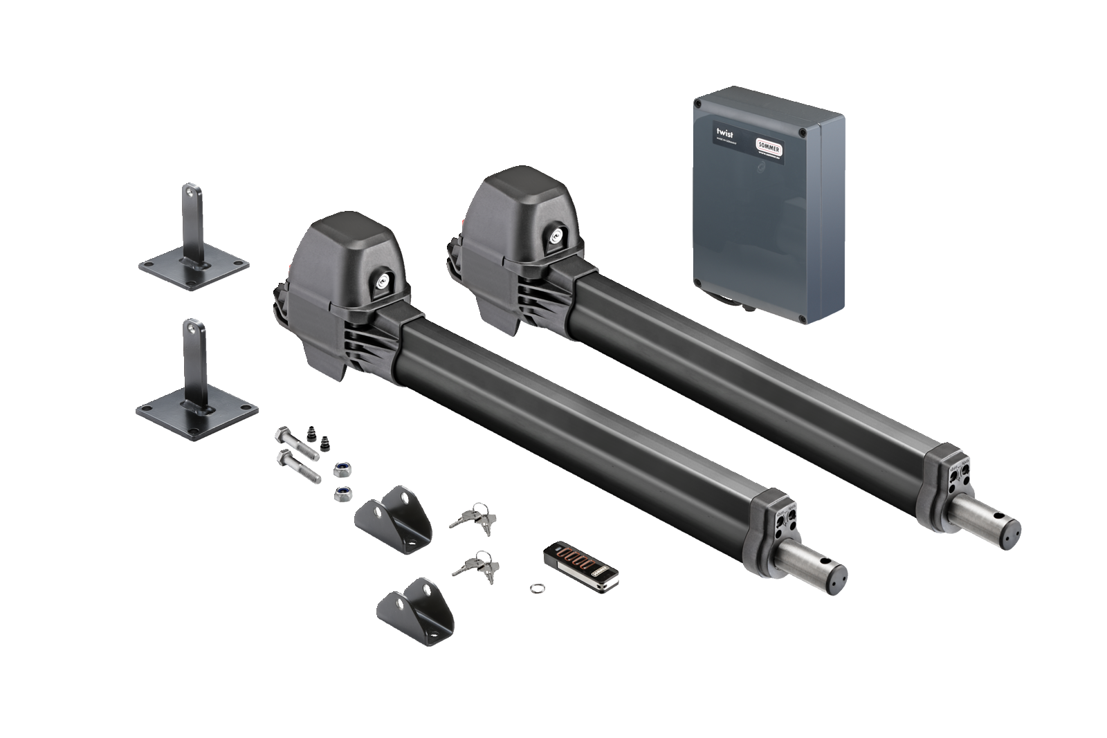 Drehtorantrieb twist M S3 black Set 2-flg. | SOMMER